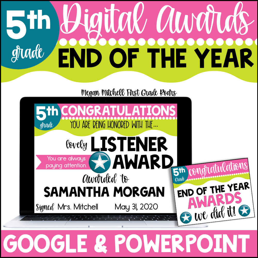 Digital End of the Year Activities - Megan Mitchell